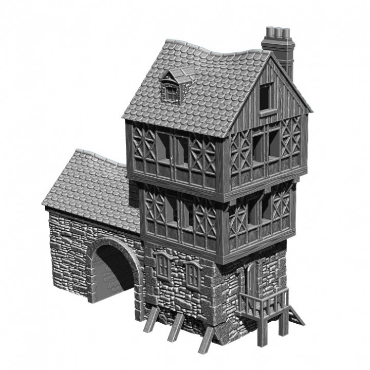 3D Printable Medieval buildings SET (STL Files) by 3D-Printfiles