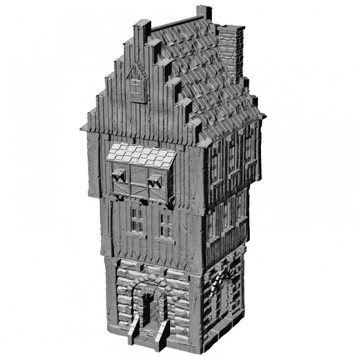 3D Printable Medieval buildings SET (STL Files) by 3D-Printfiles