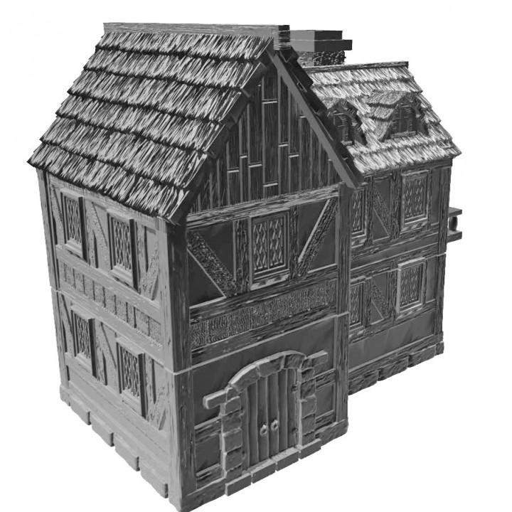 3D Printable Medieval buildings SET (STL Files) by 3D-Printfiles