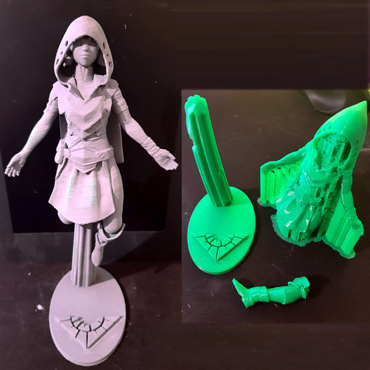 3D Printable Spellbreak Marla Levitating by Ben-3D