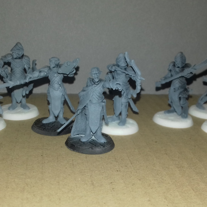 3D Printable Elven Spearmen Set, 3 Miniatures, Dungeons&Dragons !FREE ...