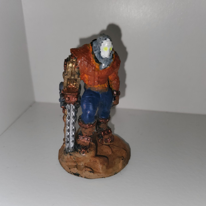 3d Print Of Clockwork Chainsaw Murderer By Grimlockprime222