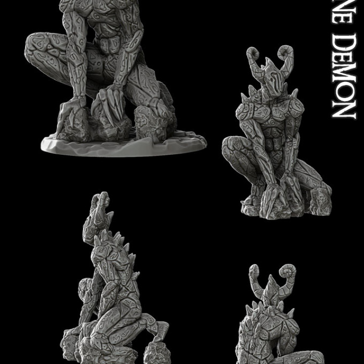 3D Printable Rune Demon by RocketPigGames