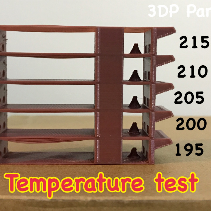 3D Printable material temperature test by 3DP Park 小白的3DP樂園