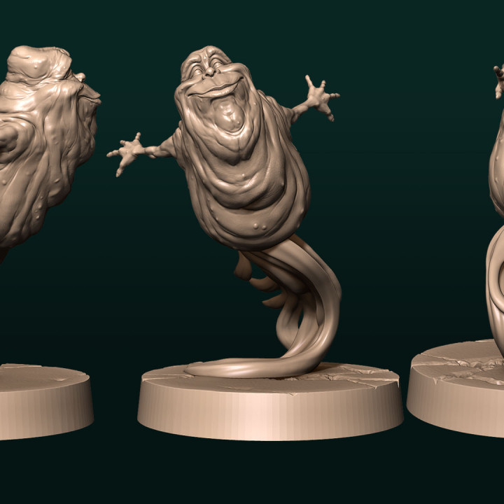 3D Printable Happy Slimer pre-supported FREE by White Werewolf Tavern