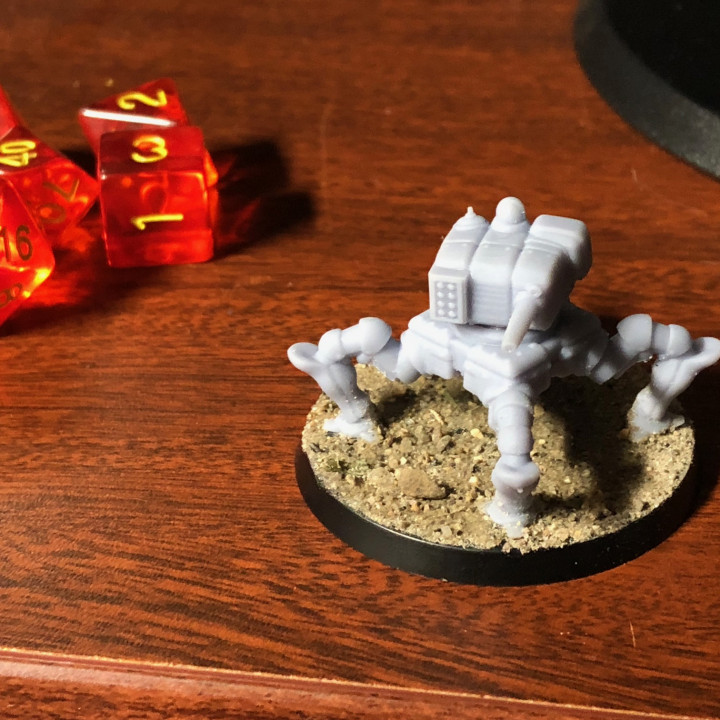 3D Printable Quad Mobile Gun Platform "Shooting Spider" - for 45mm base ...