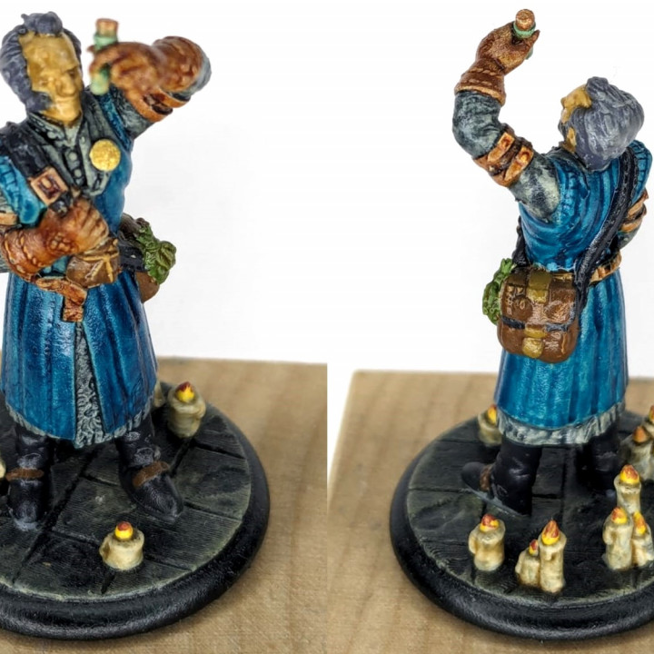 3D Print of Vampire and alchemist. Tabletop miniature by SimonSchwarzwald