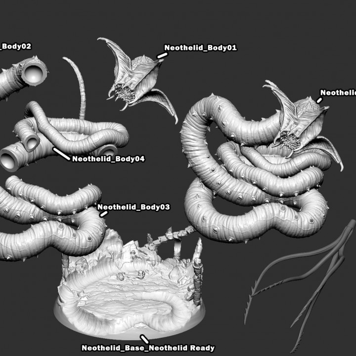 3D Printable Neothelid by Mini Monster Mayhem