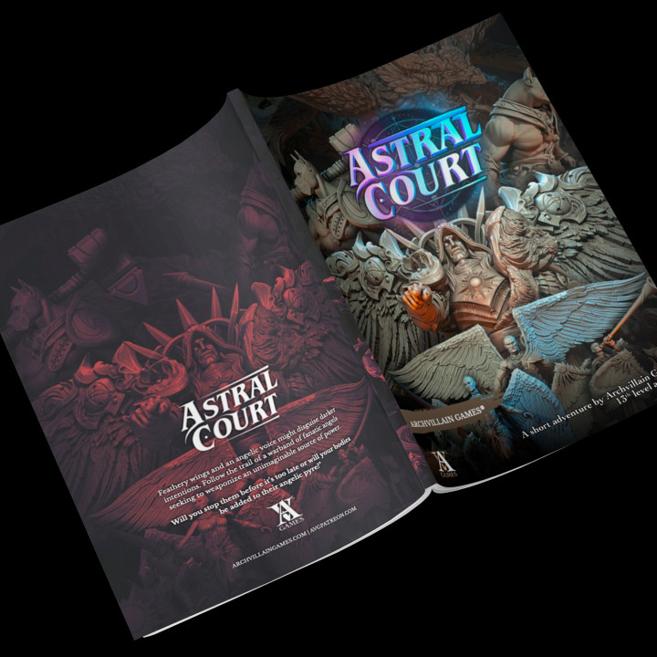 3D Printable Archvillain Adventures - The Astral Court by Archvillain Games