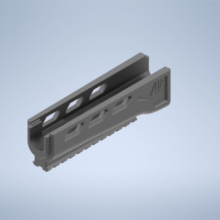 3D Printable AK-47 grip lower by Karol Gałczyński