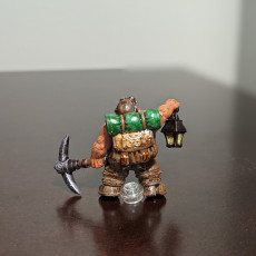 3D Printable Rufus Breakrock [PRE-SUPPORTED] Dwarf Miner by Miniatures ...