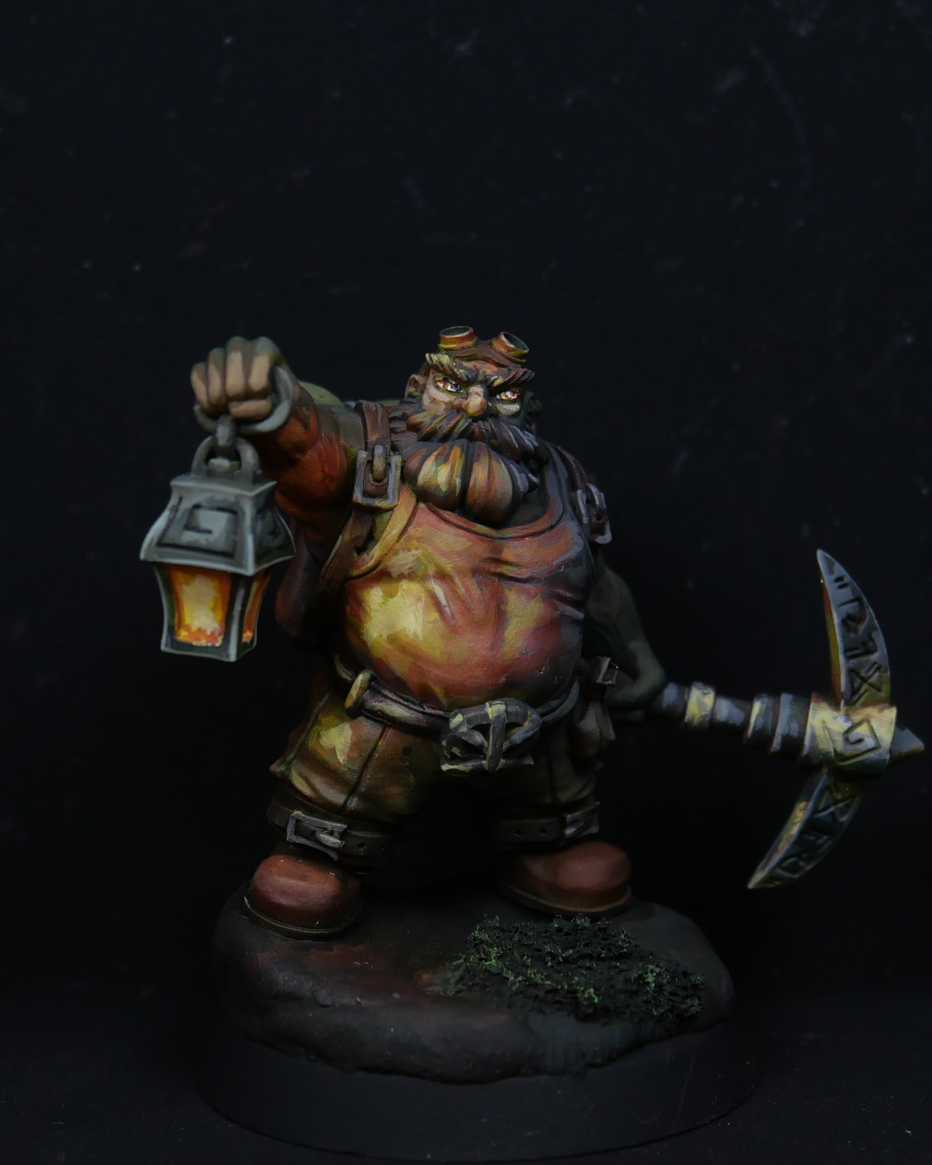 3D Printable Rufus Breakrock [PRE-SUPPORTED] Dwarf Miner by Miniatures ...