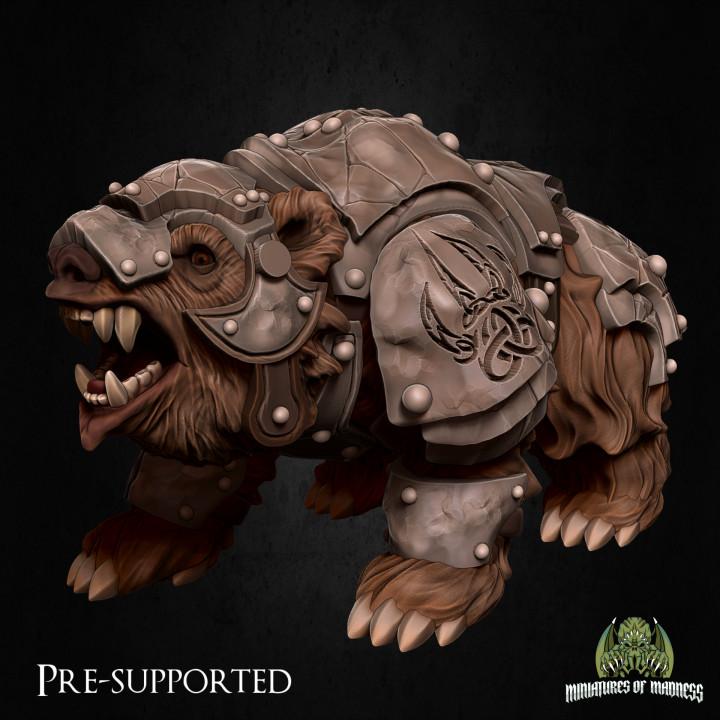 3D Printable Warbear - PRESUPPORTED by Miniatures of Madness
