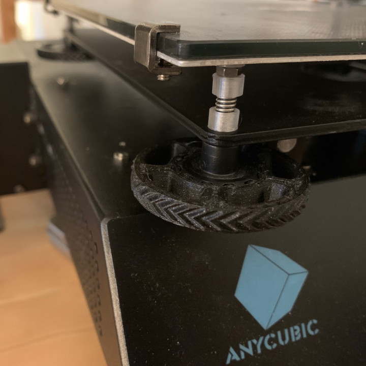 3D Printable Anycubic i3 mega bed spring guide by Lev Mishin