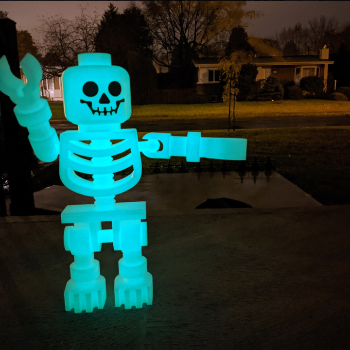 3D Printable Printable Face and Leg Stiffener kit For CLASSIC SKELETON ...