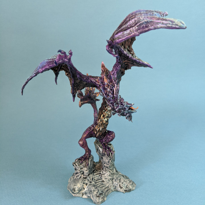 3D Printable Mithril Dragon by VoidRealm Minis