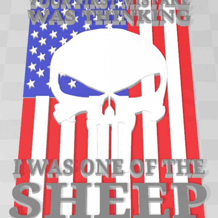 3D Printable Not a sheep. by Brett Bragg