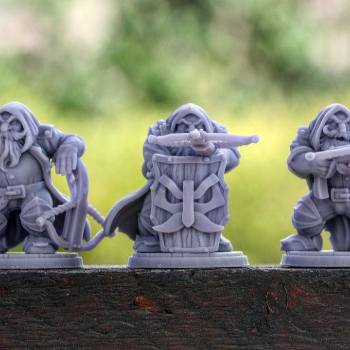 3D Printable Dwarf Crossbowman Set [PRE-SUPPORTED] Soldier Fighter by ...