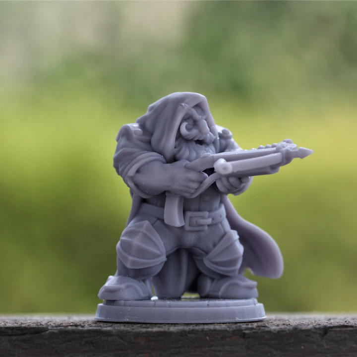 3D Printable Dwarf Crossbowman Set [PRE-SUPPORTED] Soldier Fighter by ...