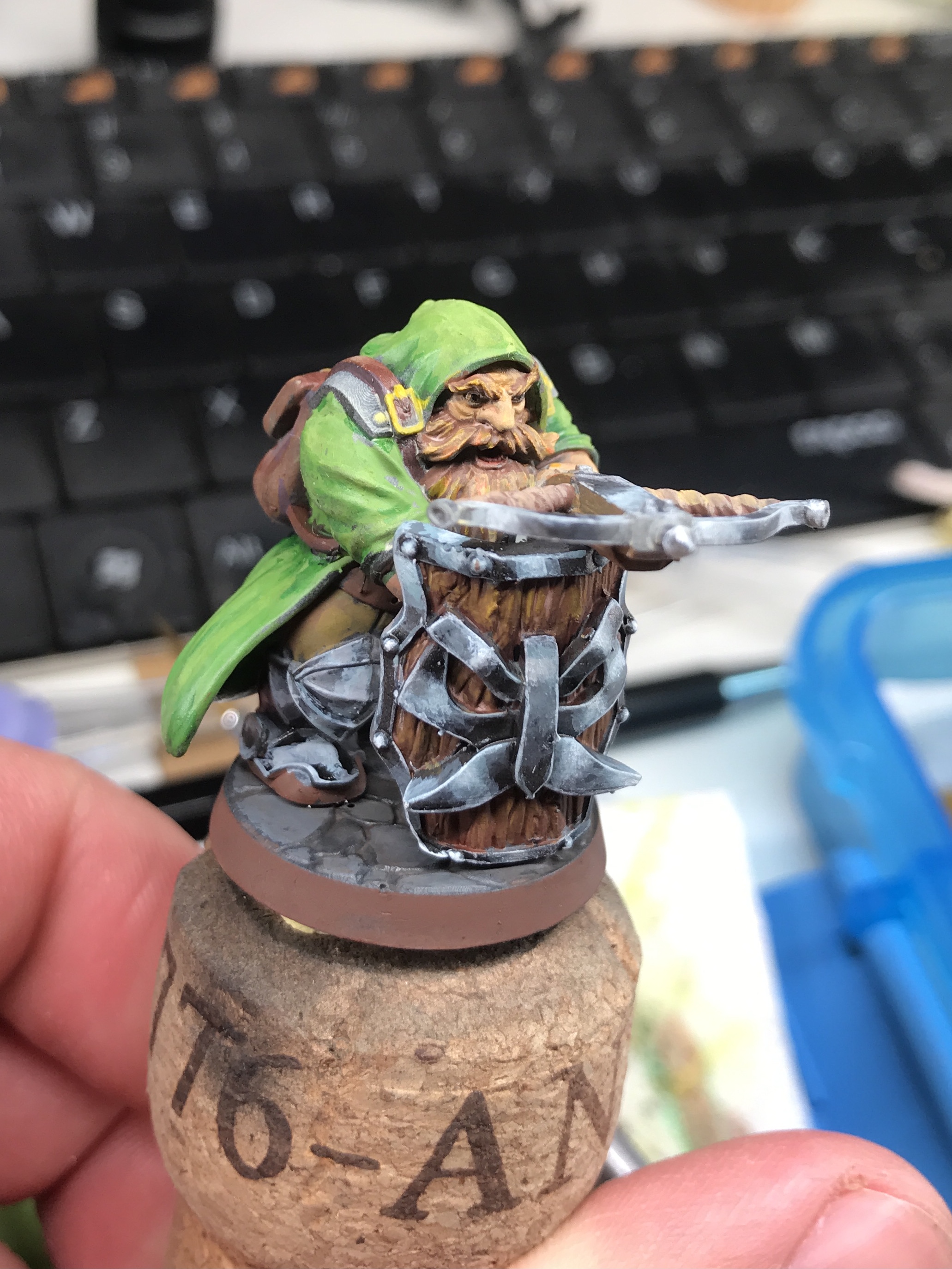3d Printable Dwarf Crossbowman Set [pre Supported] Soldier Fighter By