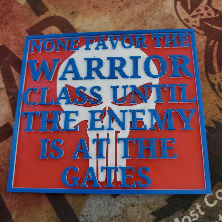 3D Printable Warrior class. by Brett Bragg