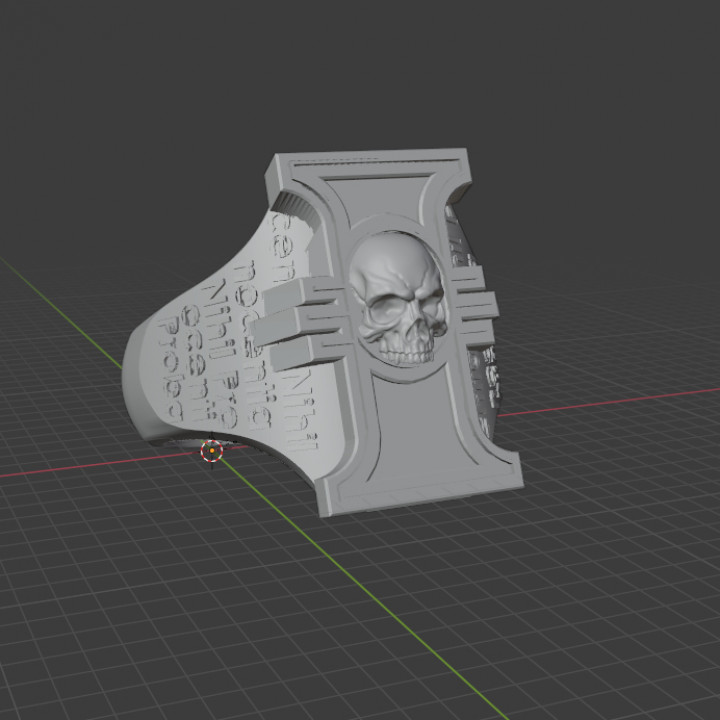 3D Printable 40K Inquisitor Insignia Ring by Anton