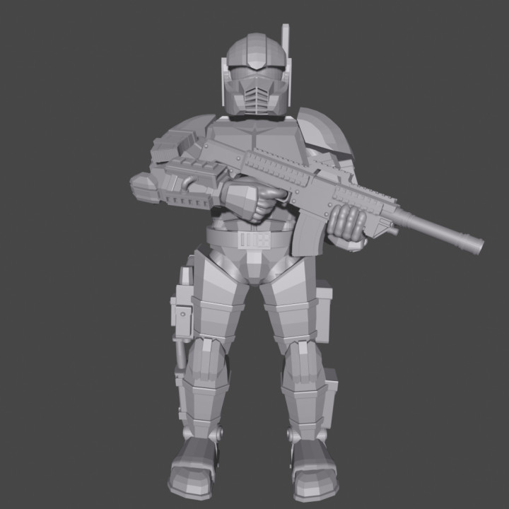 3D Printable Sci-Fi Guard by Blueclone1