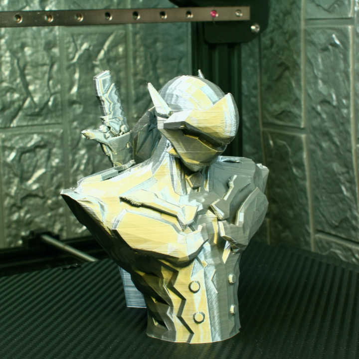 3D Printable Genji Overwatch Bust by iczfirz