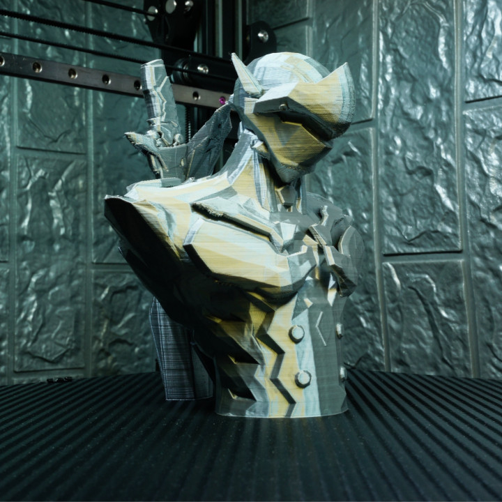 3D Printable Genji Overwatch Bust by iczfirz