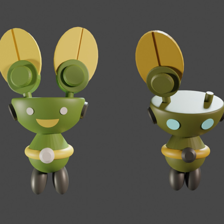 3D Printable Mr. Prog/Virus Prog by RetroCat