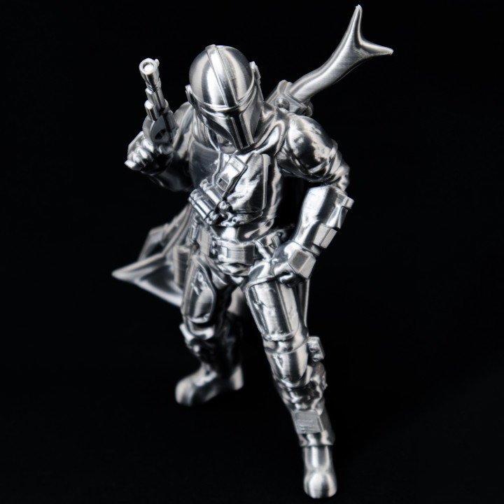 3D Print of The Mandalorian Support Free Remix Pose 1/5 by emi.Forge