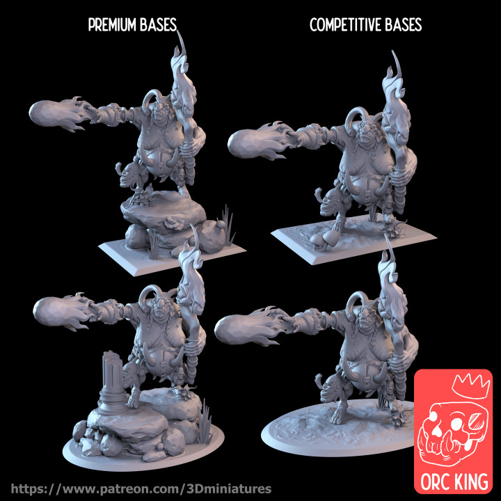 3D Printable Large Bases by Orc King Studio