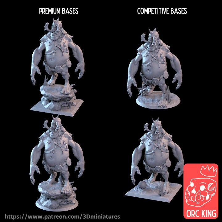 3D Printable Large Bases by Orc King Studio