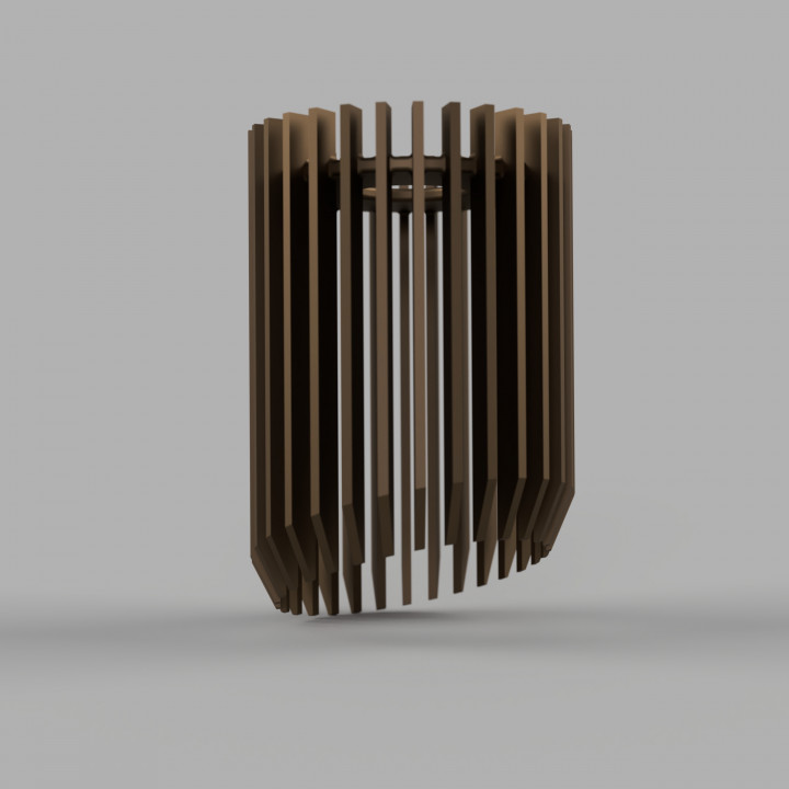 3D Printable Straight Design Lamp by Patrick