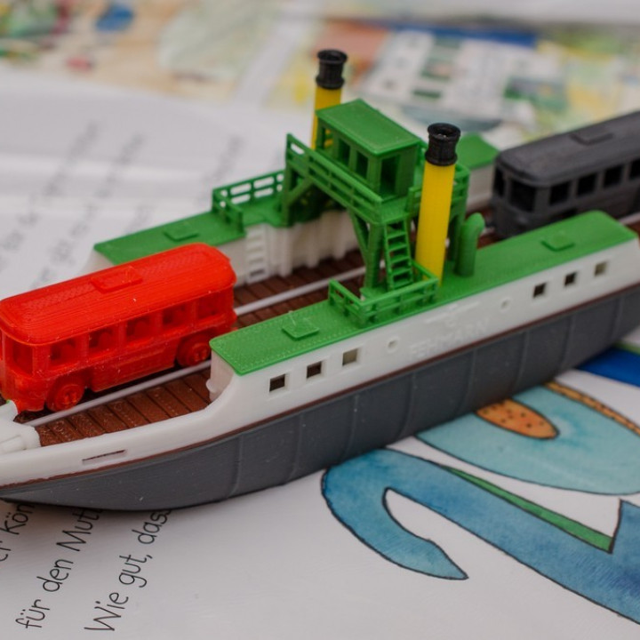 3D Printable Fehmarn - a north german island ferry by vandragon_de