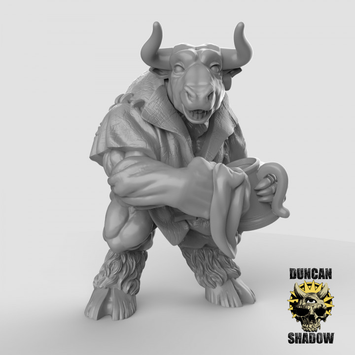 3D Printable Minotaur NPC's by Duncan Shadow