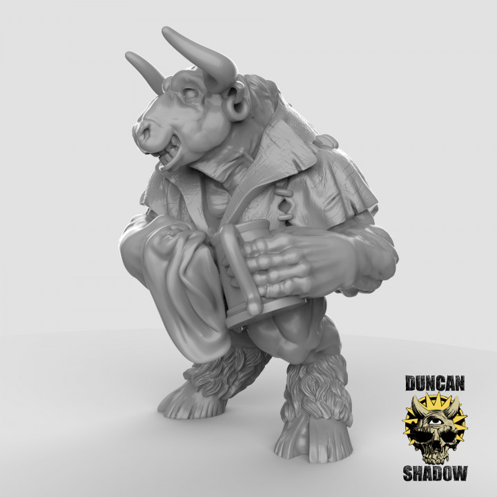3D Printable Minotaur NPC's by Duncan Shadow
