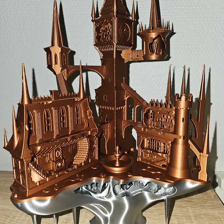 3D Print of Dracula's Castle - Castlevania by havardhardyjrgensen