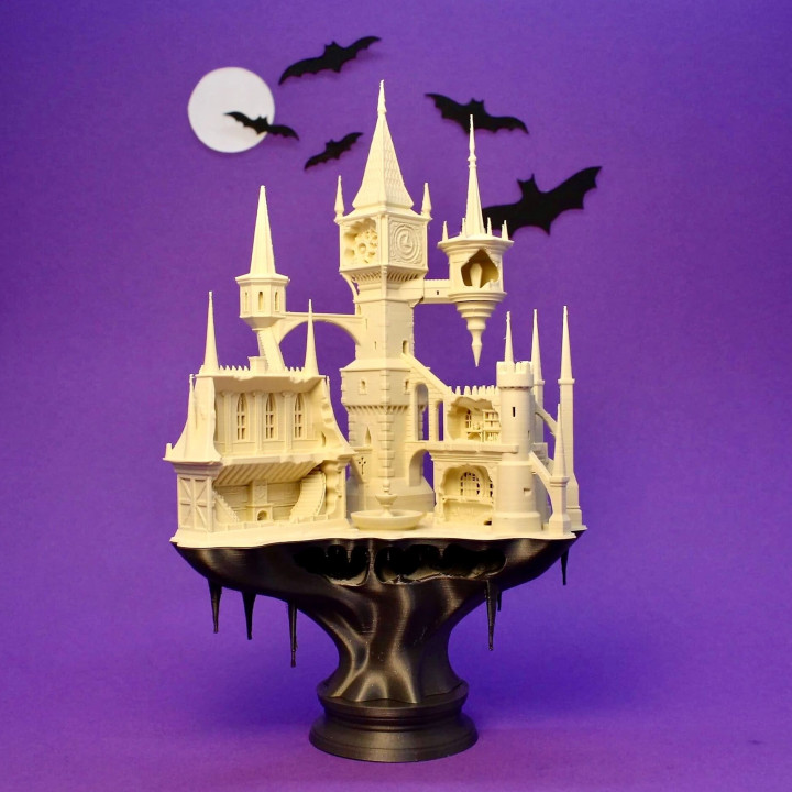 3D Printable Dracula's Castle - Castlevania by MiniWorld3D