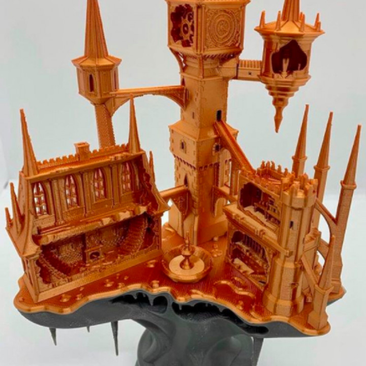 3D Printable Dracula's Castle - Castlevania by MiniWorld3D