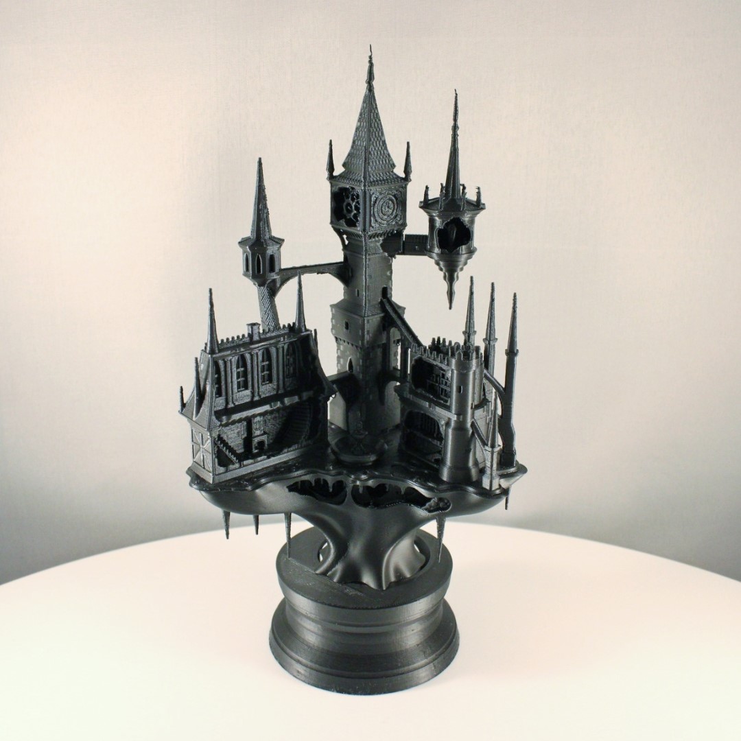 3D Printable Dracula's Castle - Castlevania by MiniWorld3D