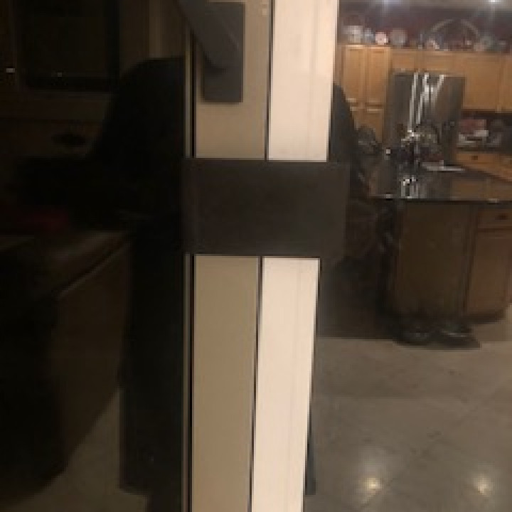 3D Printable Sliding door latch by Alan Werner