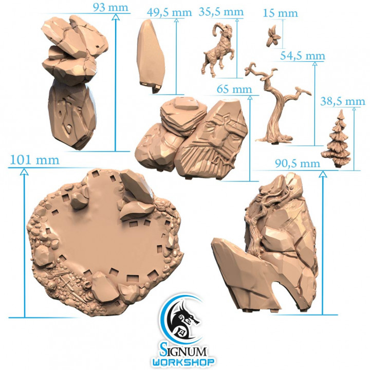 3D Printable Rocks by Signum Workshop