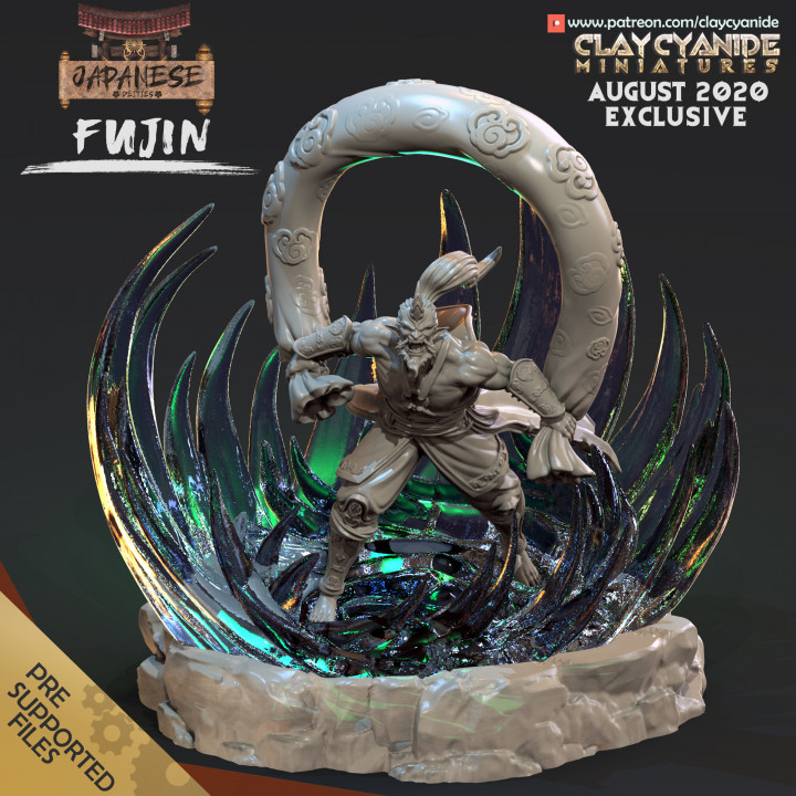 3D Printable Fujin by Clay Cyanide Miniatures