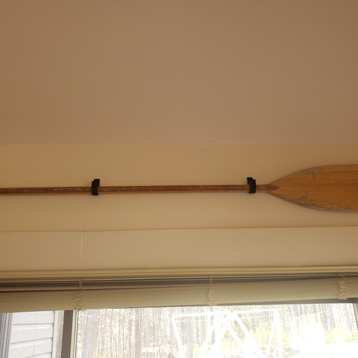 3D Printable Paddle wall mount by Jedediah Tango