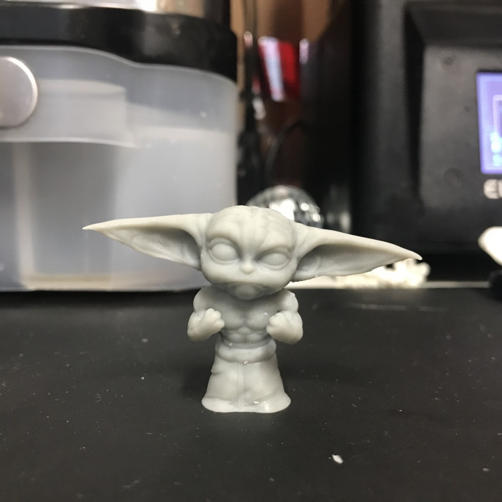 3D Print of Buff Yoda by Airmail96