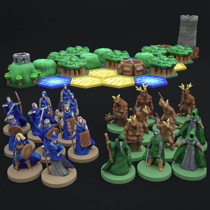 3D Printable Pocket-Tactics: Core Set - Legion of the High King against ...