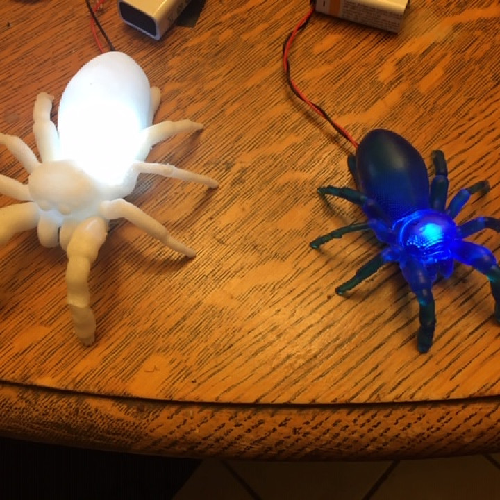 3D Printable Jumping Spider Light by Paul