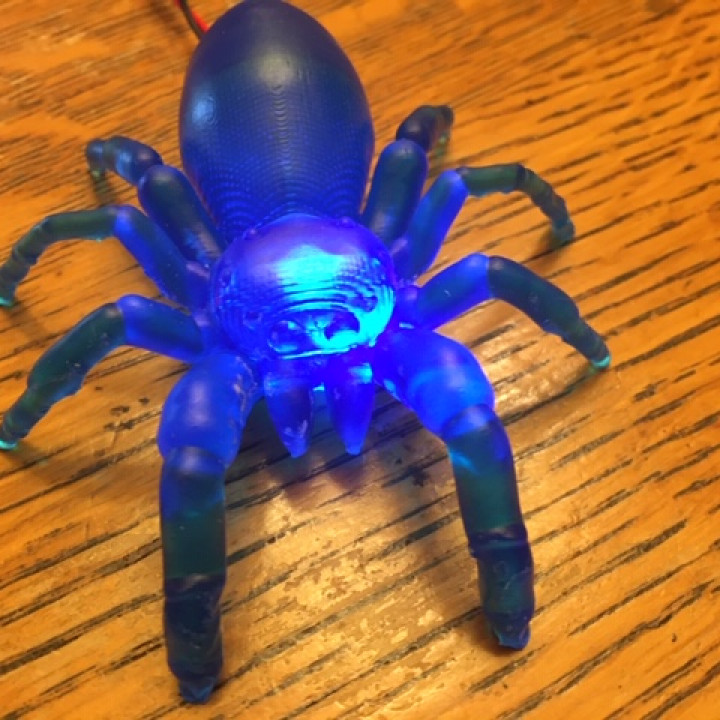 3D Printable Jumping Spider Light by Paul