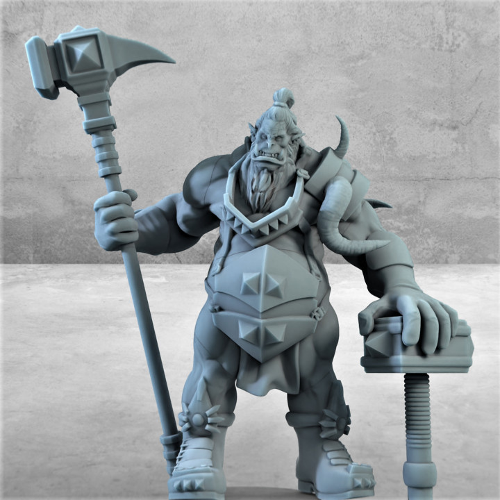 3D Printable Orc Lord by 3DprintingRealms